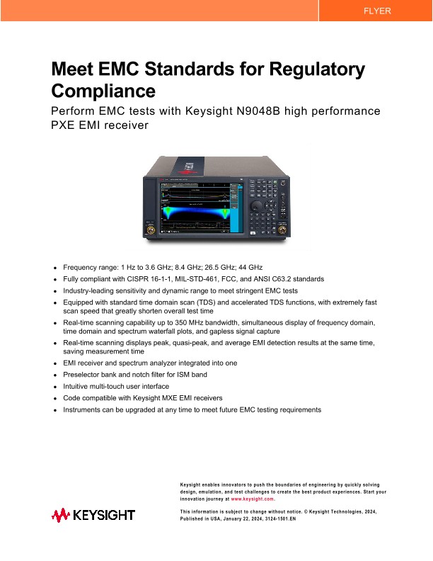 Meet EMC Standards for Regulatory Compliance PDF Asset Page | Keysight